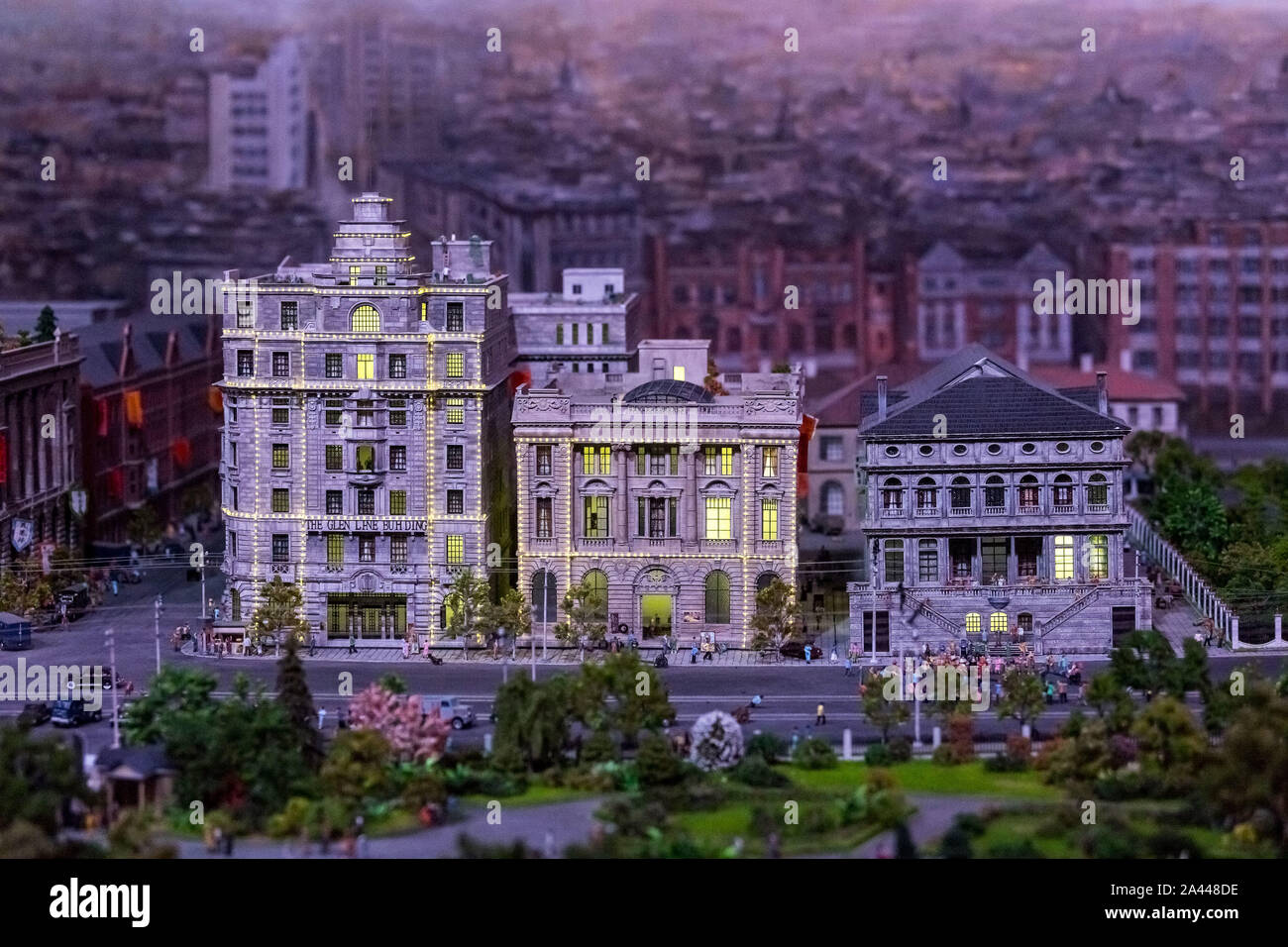 View of the miniature artworks capturing the Shanghai's history and ...
