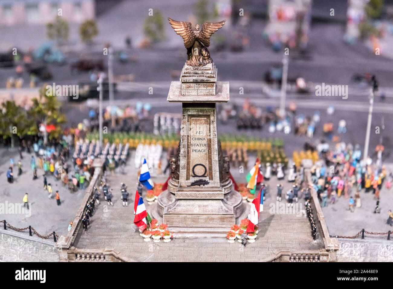 View of the miniature artworks capturing the Shanghai's history and ...