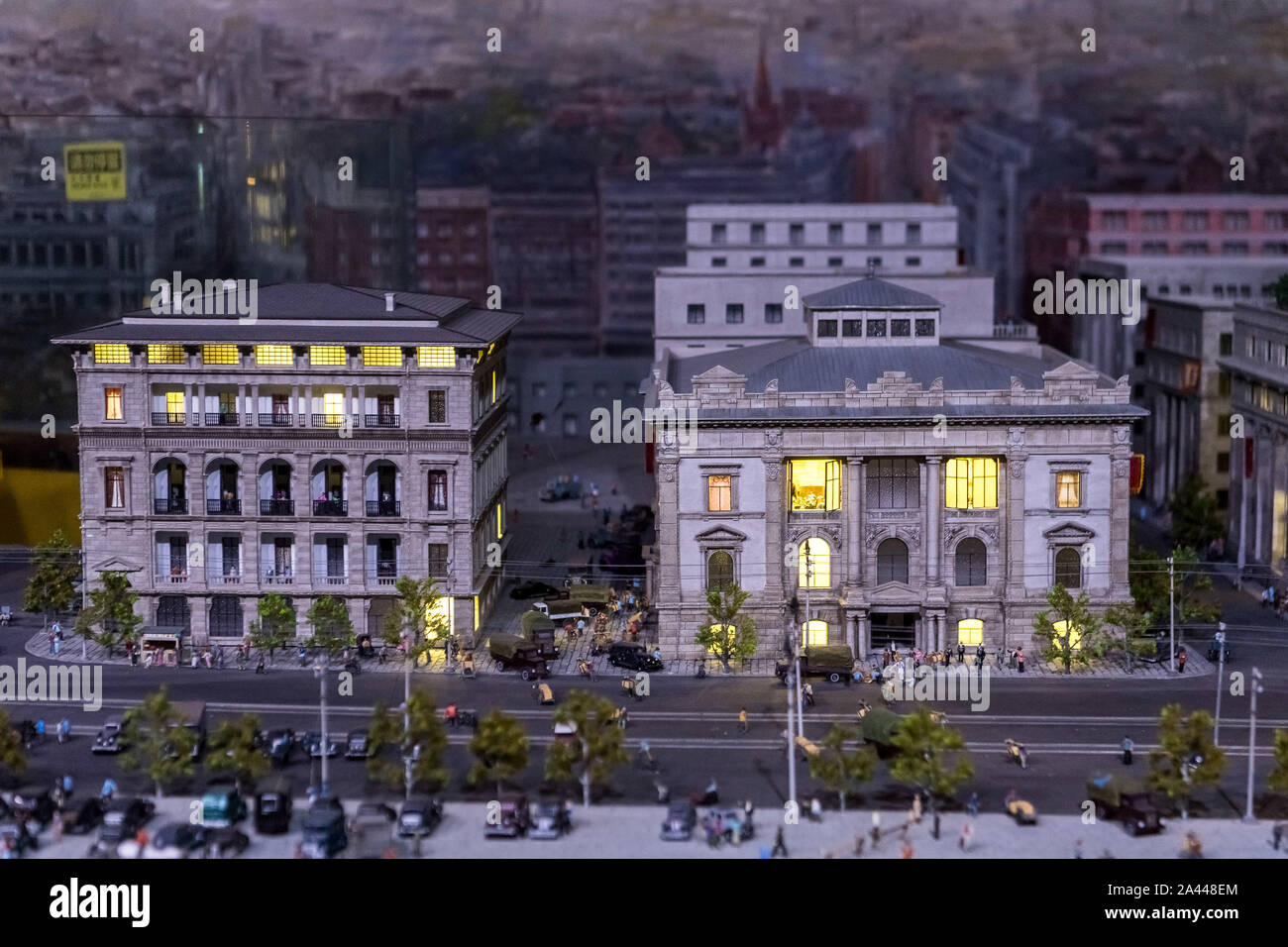 View of the miniature artworks capturing the Shanghai's history and ...