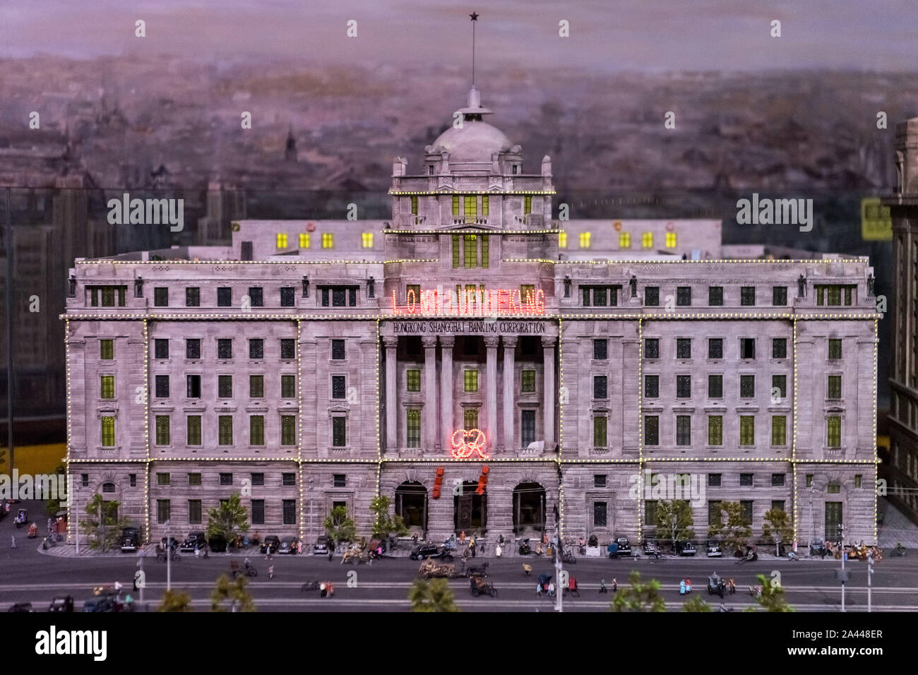 View of the miniature artworks capturing the Shanghai's history and ...