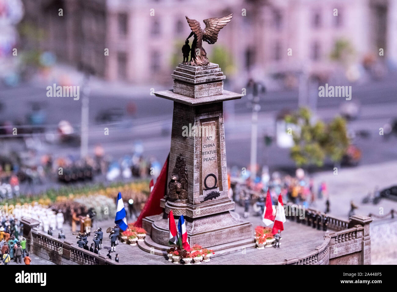 View of the miniature artworks capturing the Shanghai's history and ...