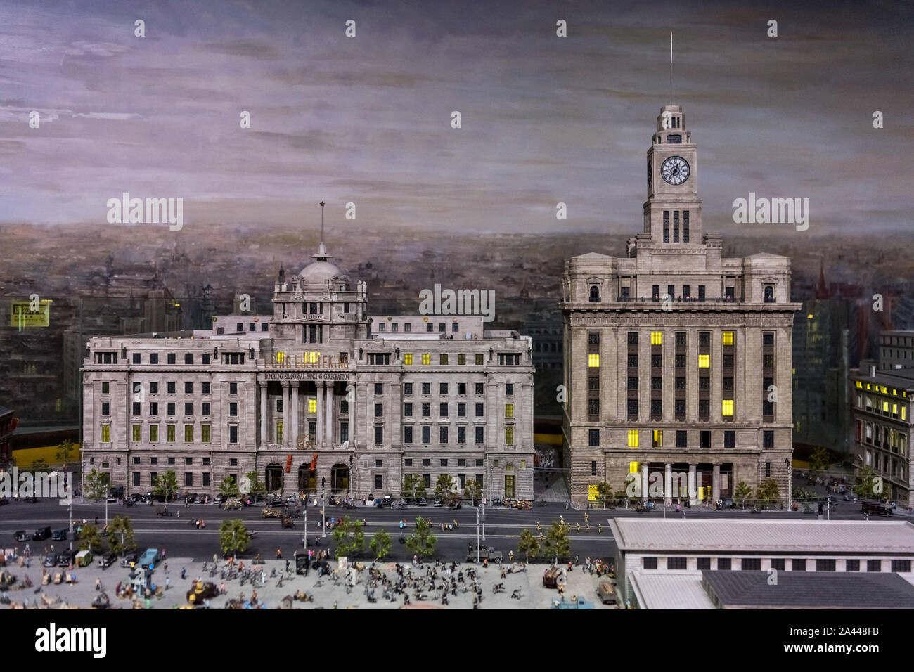 View of the miniature artworks capturing the Shanghai's history and ...