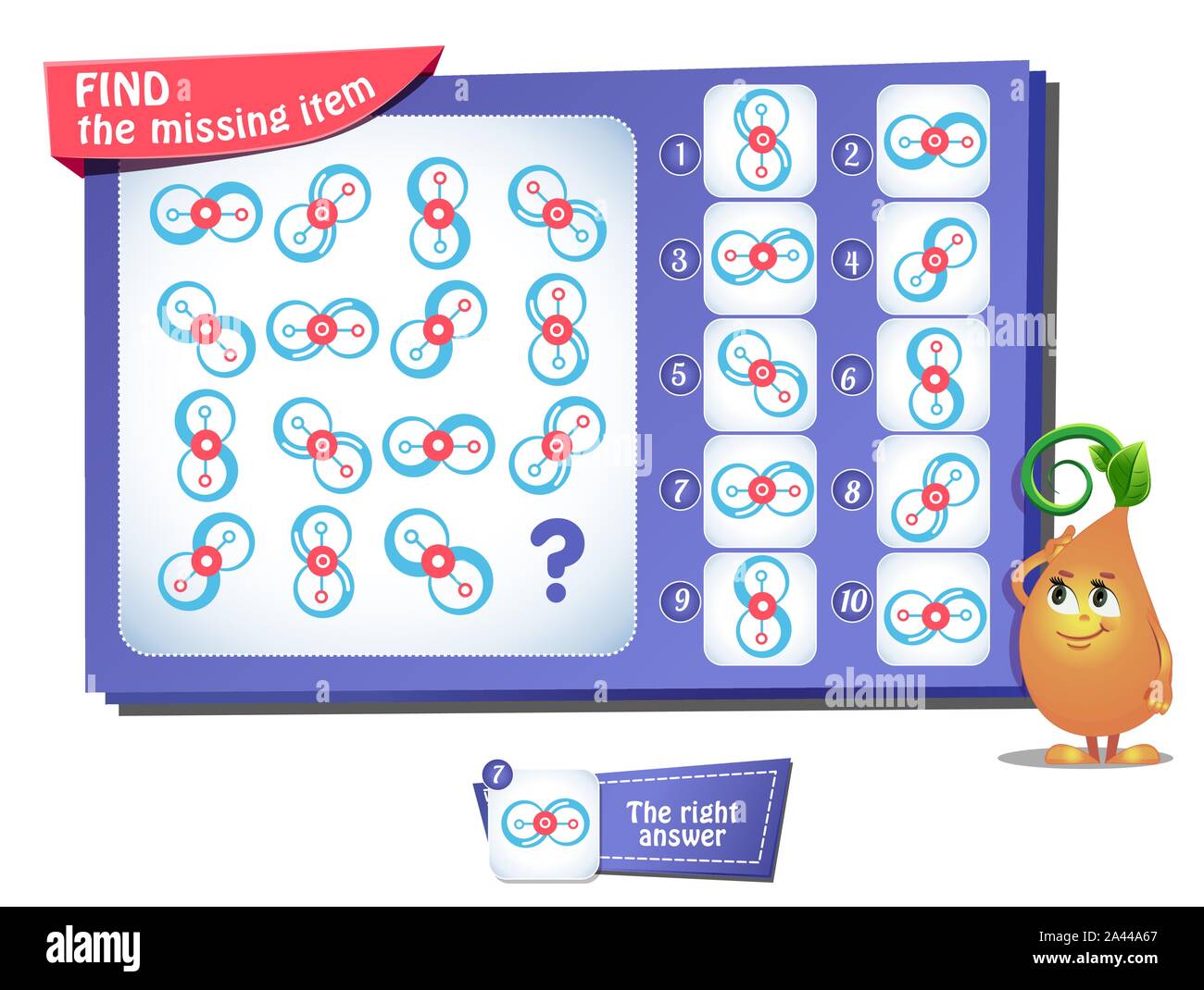 educational game for kids and adults, puzzle. development of logic, iq ...