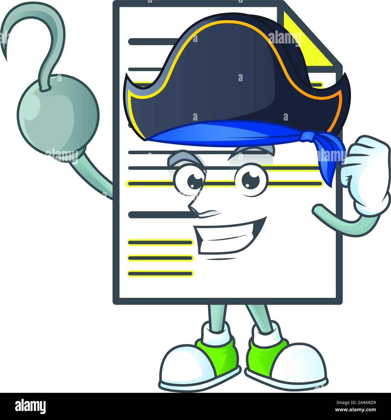 Pirate the document for a contract business Stock Vector Image & Art ...