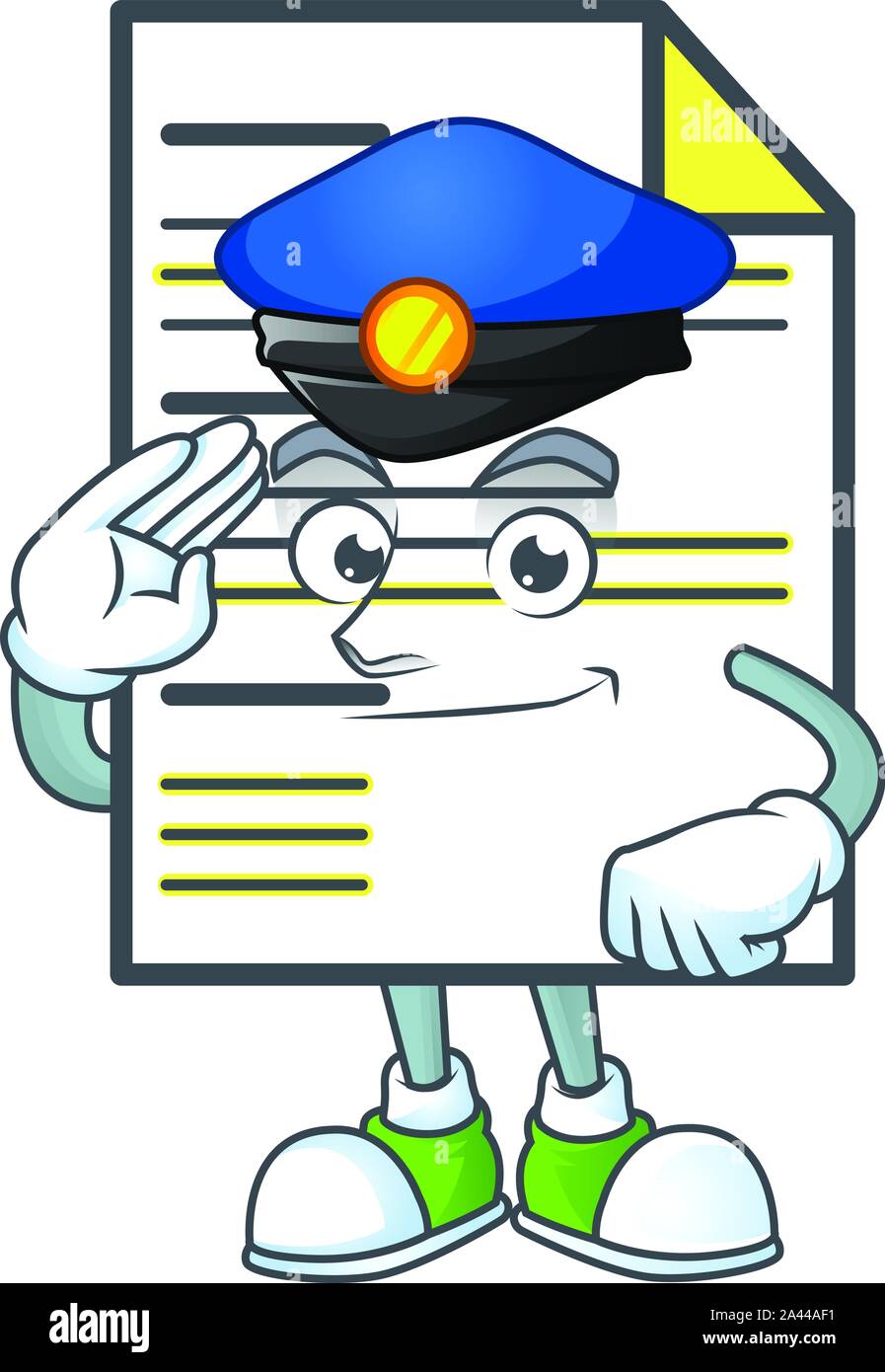 Police the document for a contract business Stock Vector Image & Art ...
