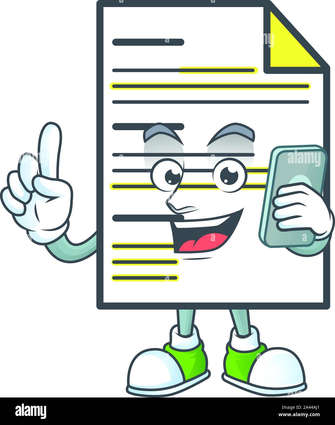 Phone call writing paperwork Stock Vector Images - Alamy