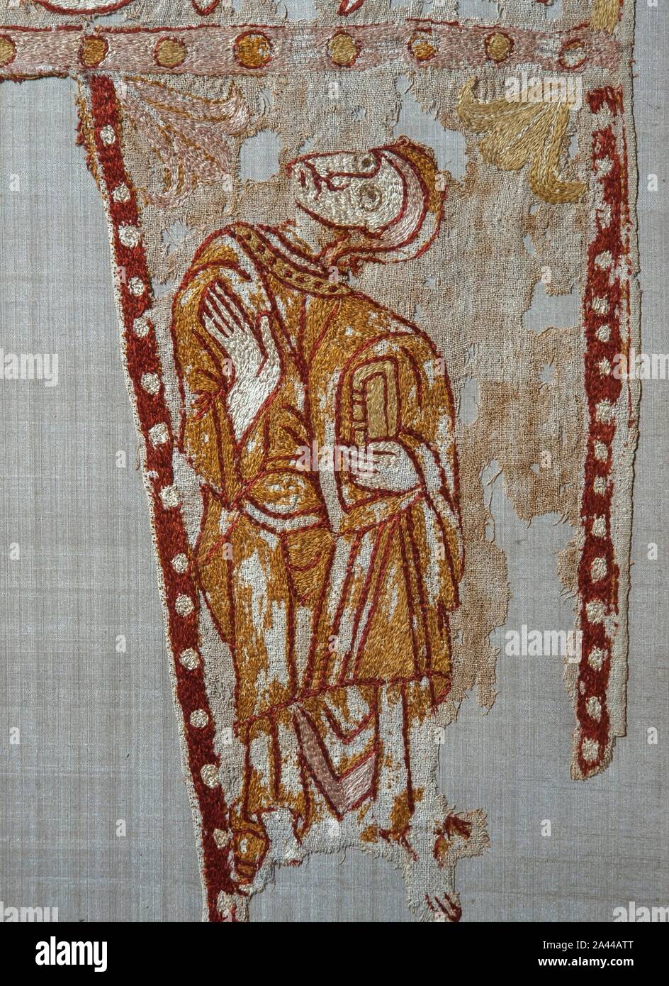 San Odon de Cluny banner, 12th century, Linen. Museum: Museo Textil y ...