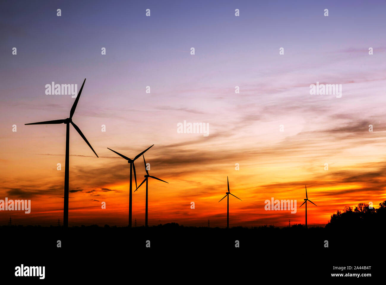 Wind tower at sunrise hi-res stock photography and images - Alamy