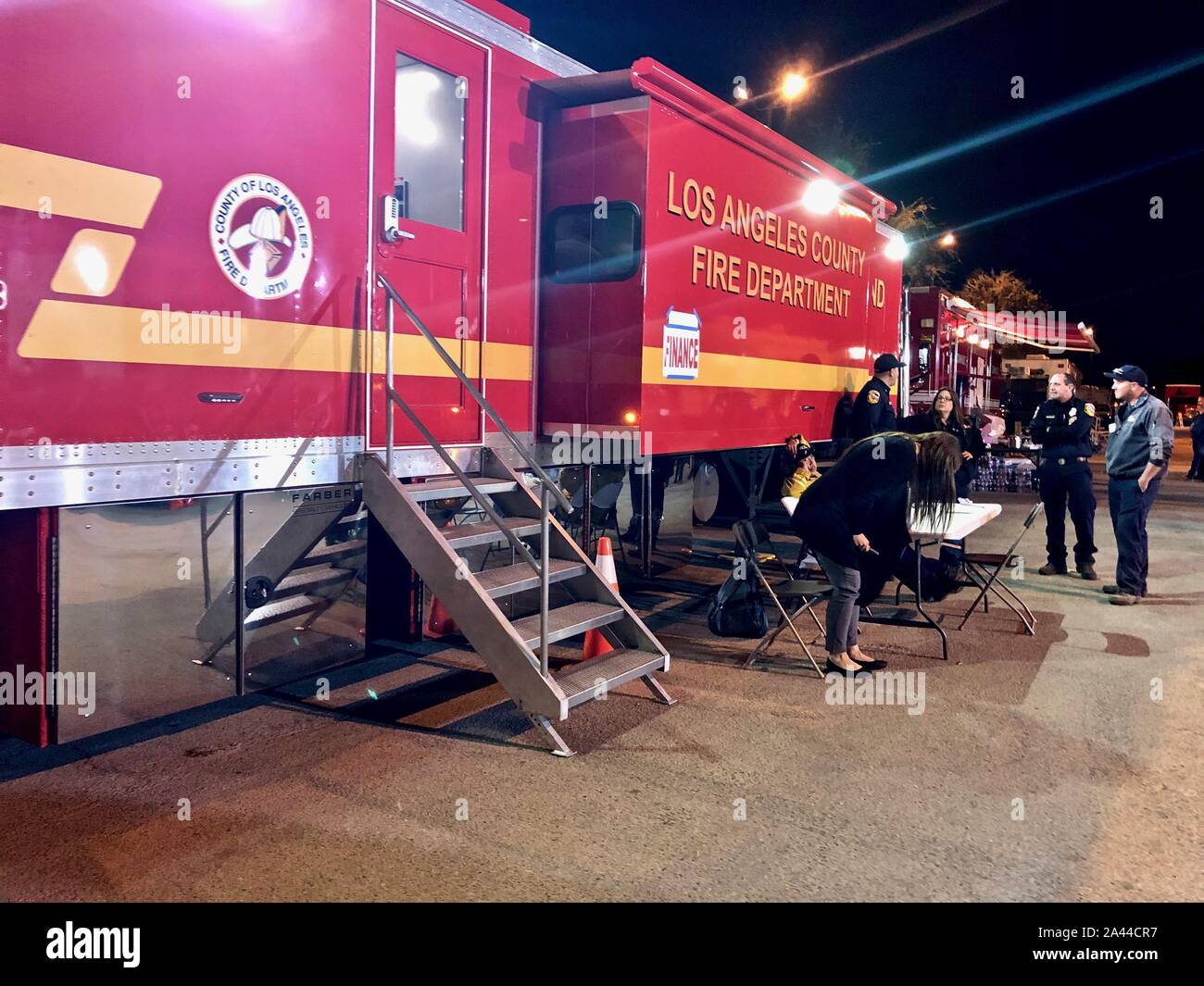 Slymar, California, USA. 11th Oct, 2019. Los Angeles County Fire ...
