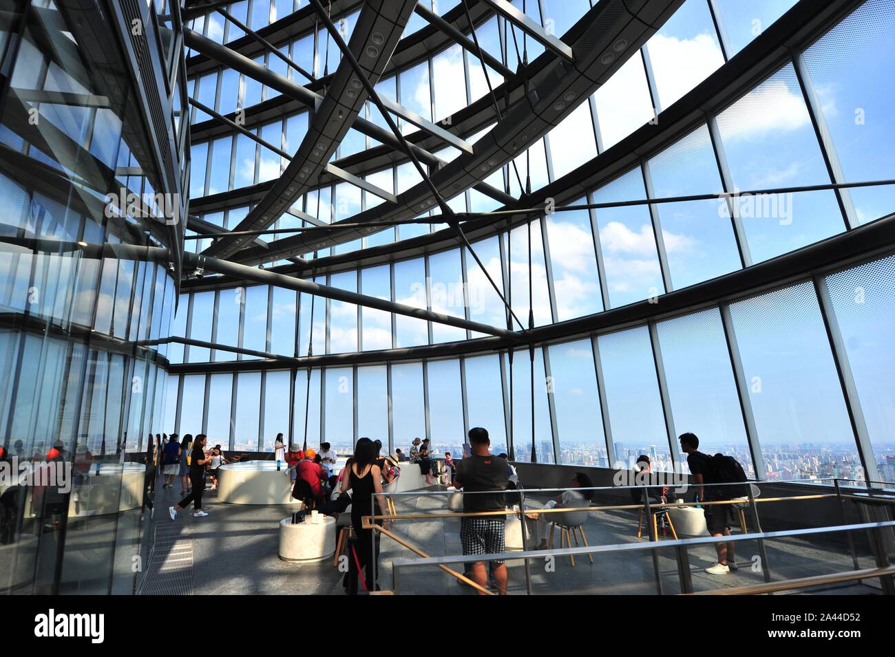 Citizens either stroll for the or read books in Duoyun Bookstore, which ...