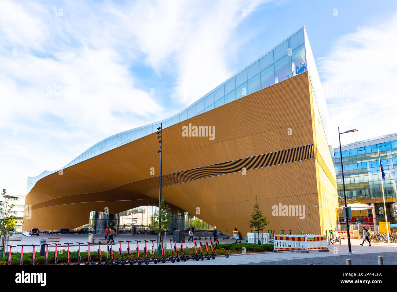 Oodi library. Oodi is Helsinki new Central Library. Finland Stock Photo ...