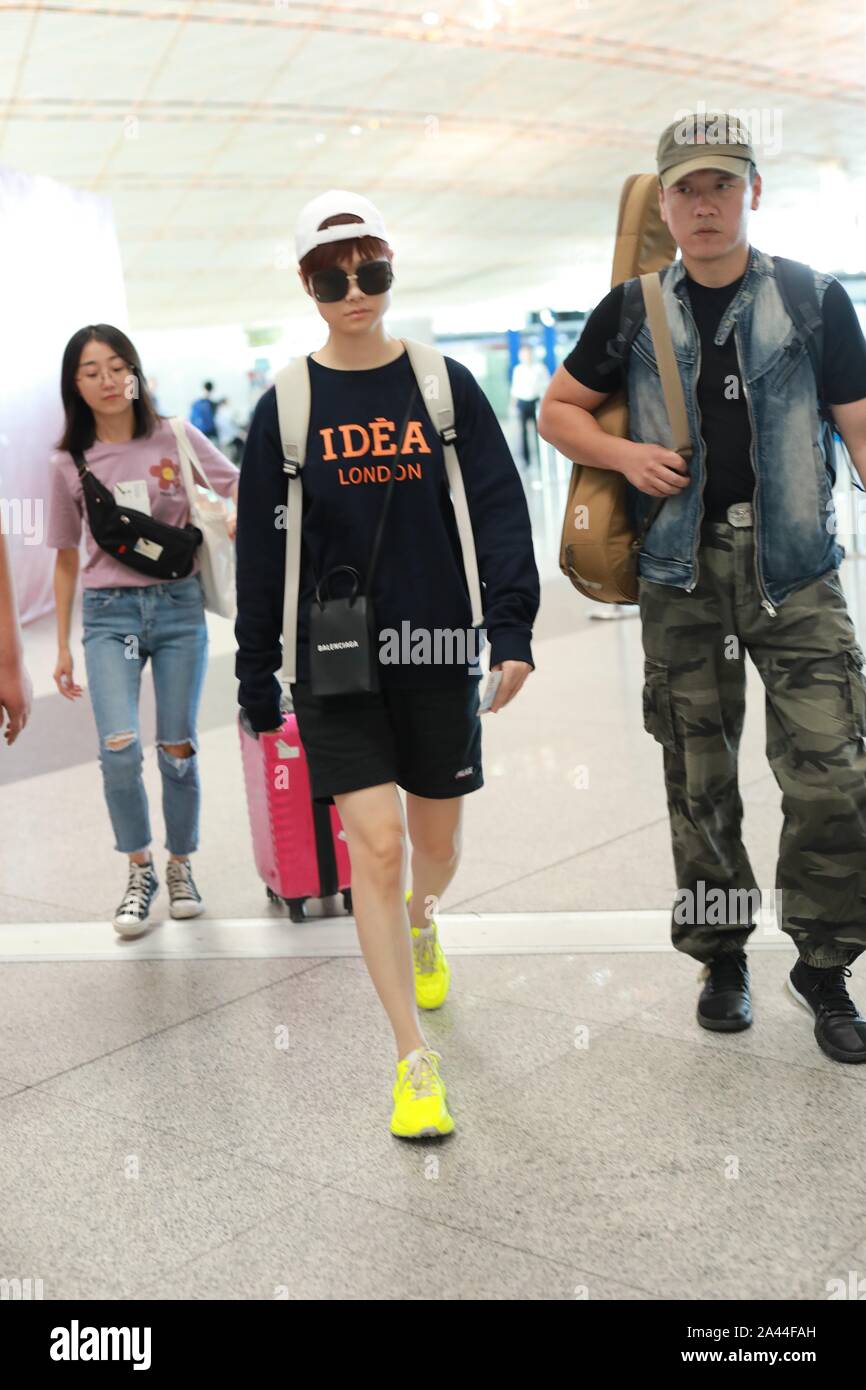 Chinese singer and actress Chris Lee or Li Yuchun arrives at the ...
