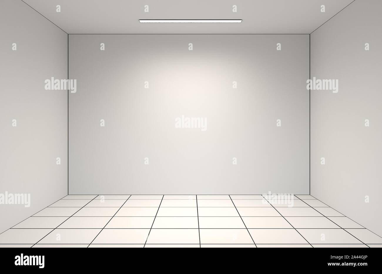 empty room, interior visualization, 3D illustration Stock Photo - Alamy