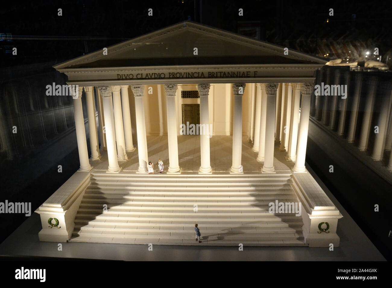 A model of the Temple of Claudius in the Gallery of Ancient Rome ...