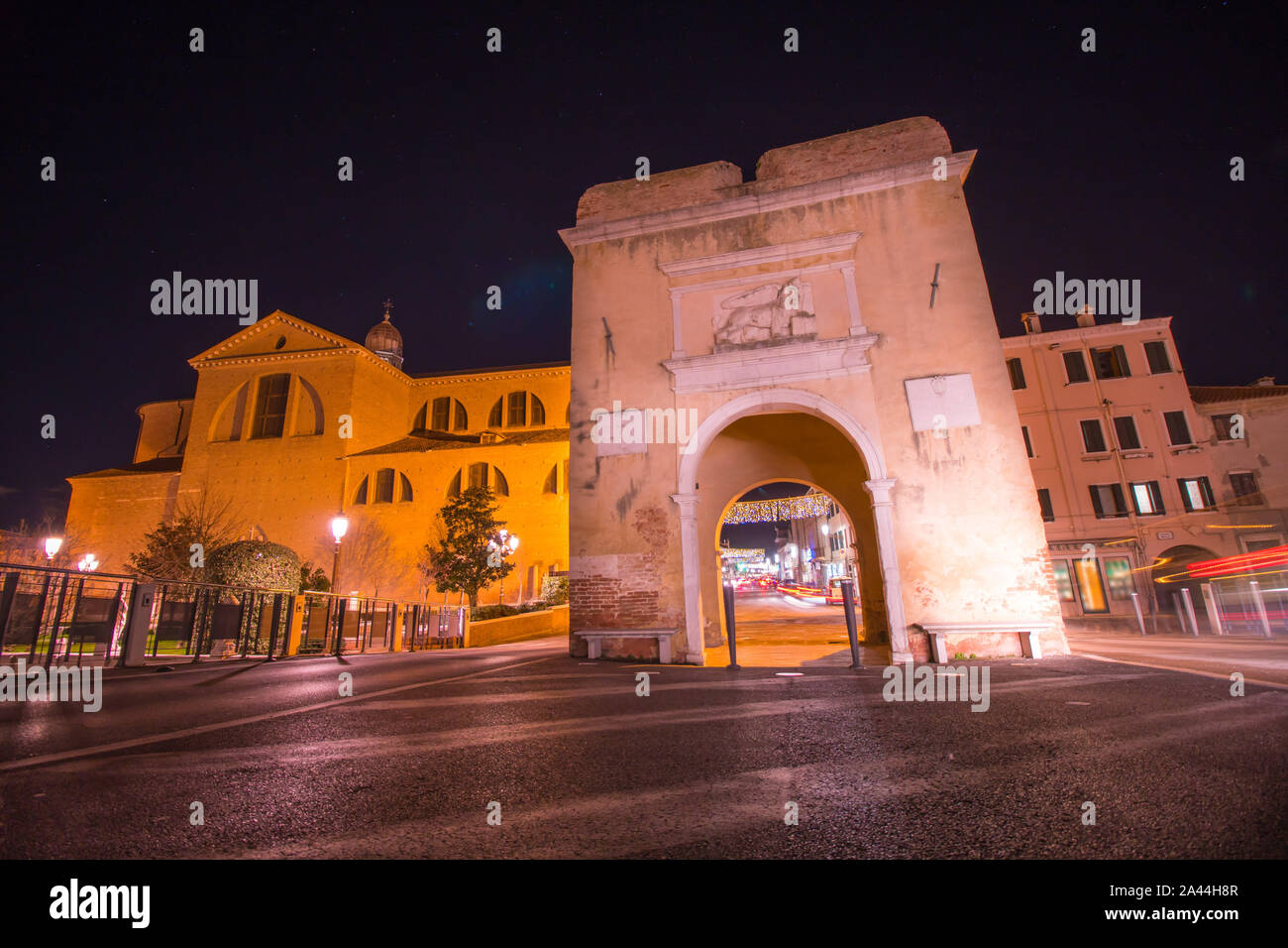Porta Santa Maria or Porta Garibaldi in Chioggia Stock Photo - Alamy