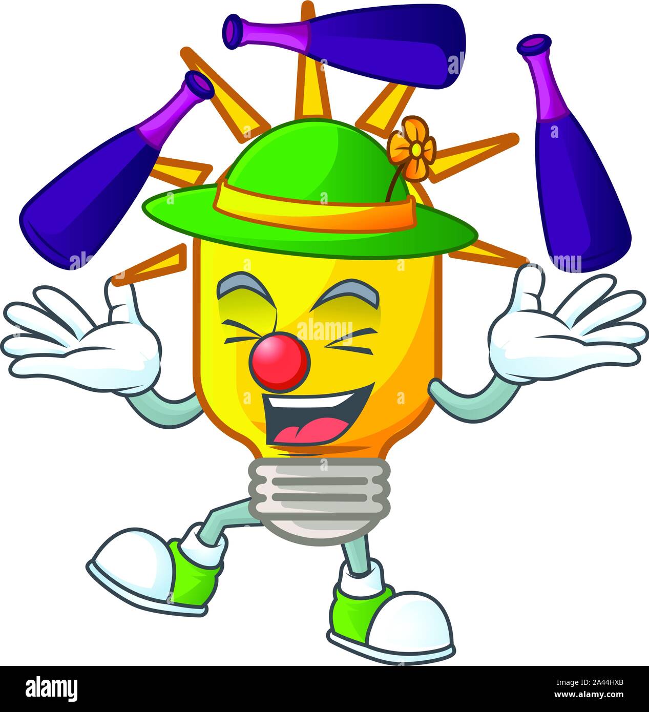 Juggling lamp icon cartoon on white background Stock Vector Image & Art ...