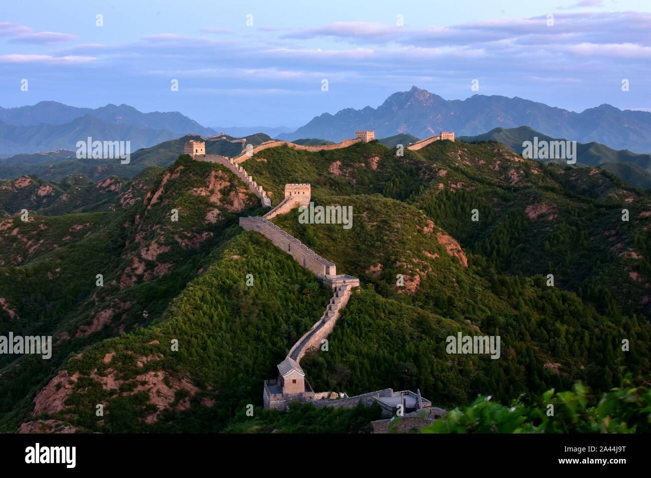 Landscape of the Jinshanling Great Wall in Luanping county, Chengde ...