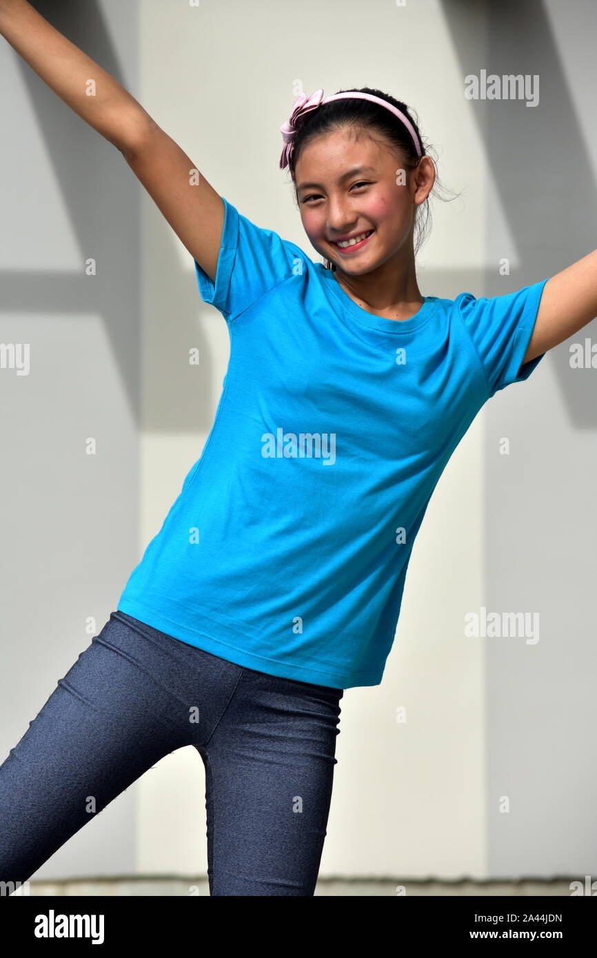 Beautiful Female Dancing Stock Photo - Alamy