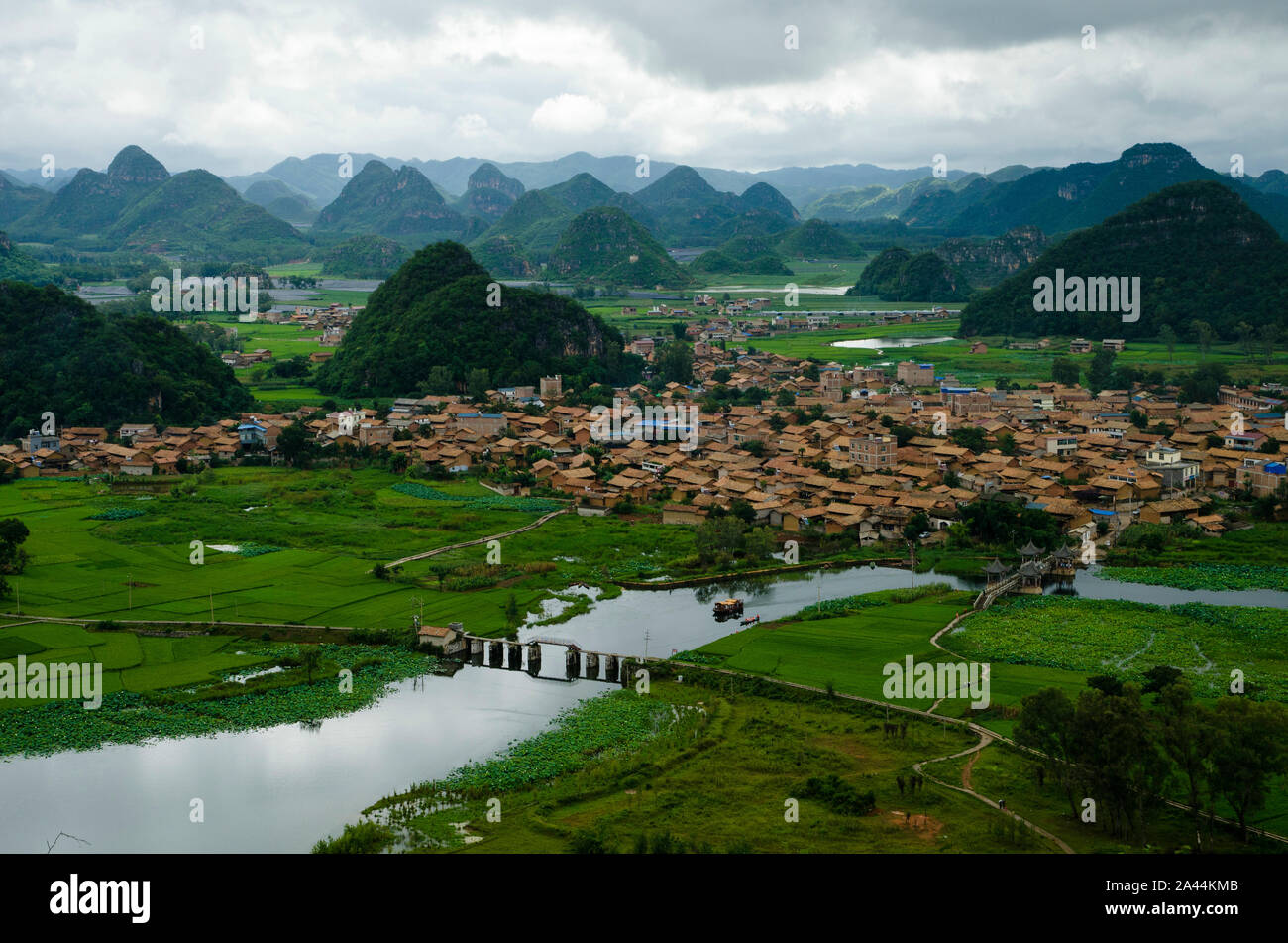 Landscape of Puzhehei, also known as Oengz Liuhdoz Lueg Canghngw in ...