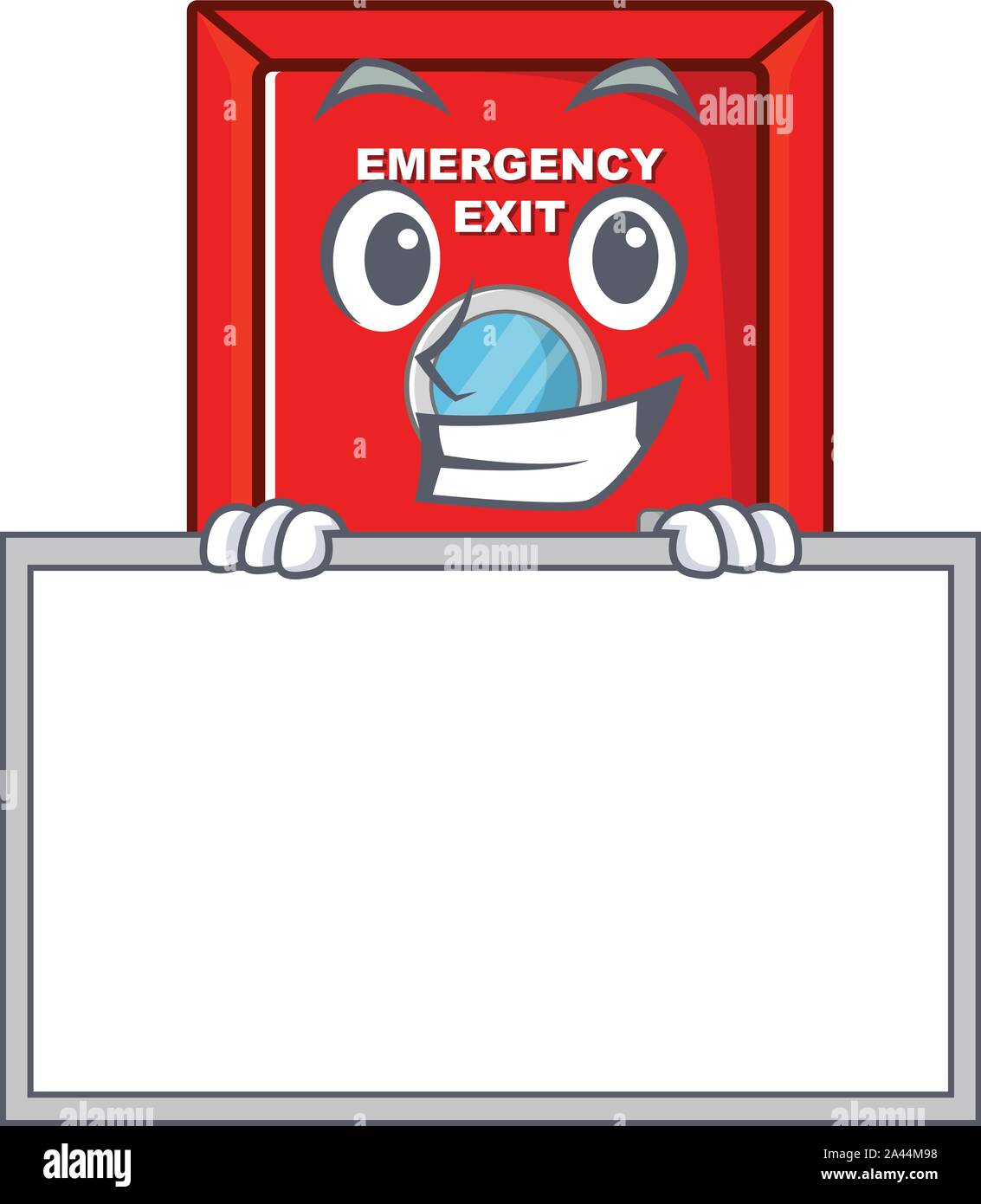 Emergency exit sign school Cut Out Stock Images & Pictures - Alamy