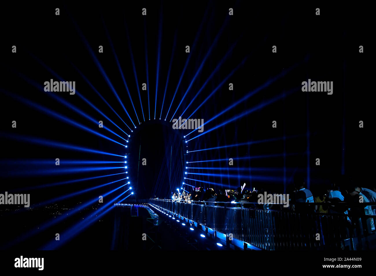 Members of Chinese bands perform on the Guangdong's highest circular ...