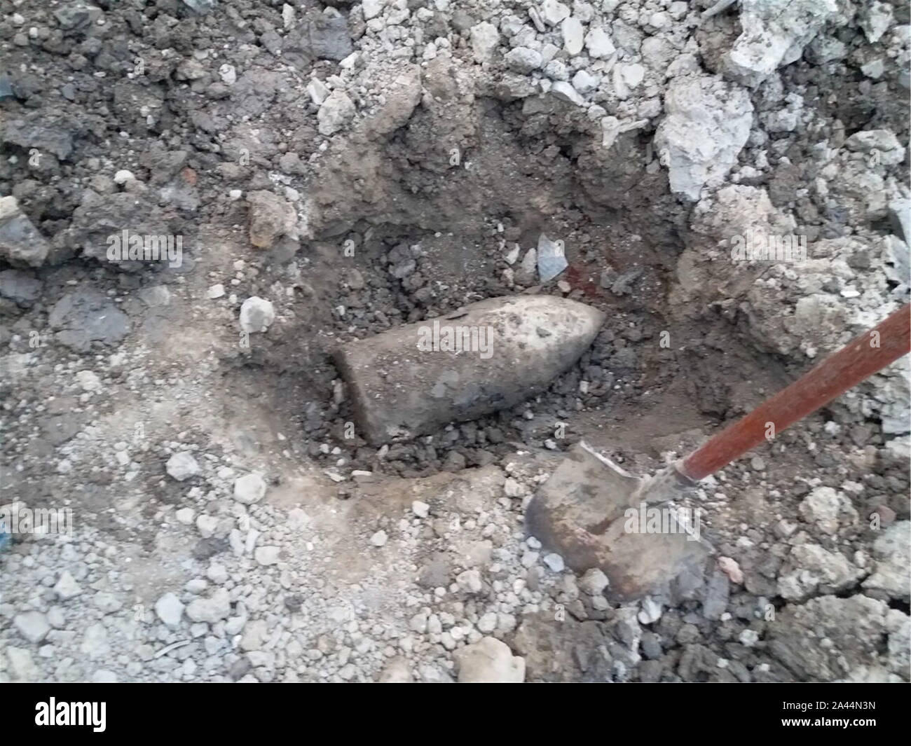 The over 100 kilograms unexploded bomb which dates to Sino-Japan War in ...