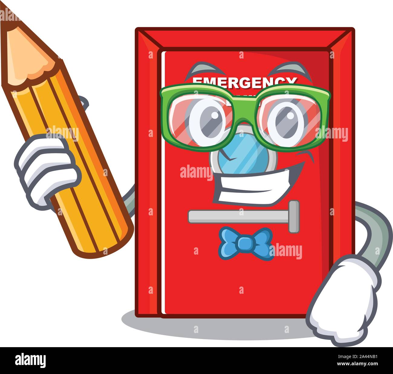 Student emergency exit door isolated the cartoon Stock Vector Image ...