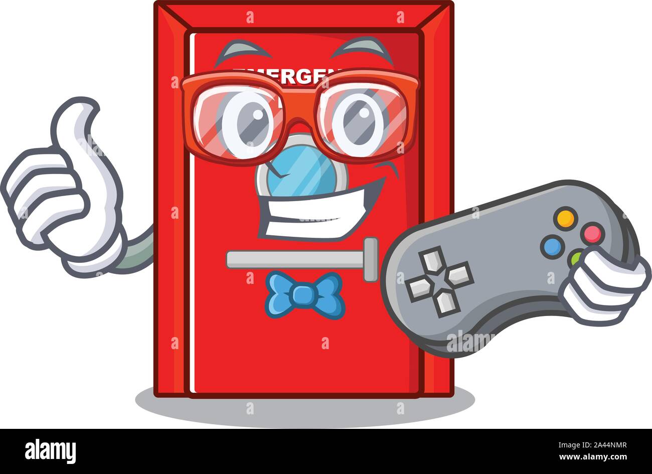 Gamer emergency exit door in the mascot Stock Vector Image & Art - Alamy