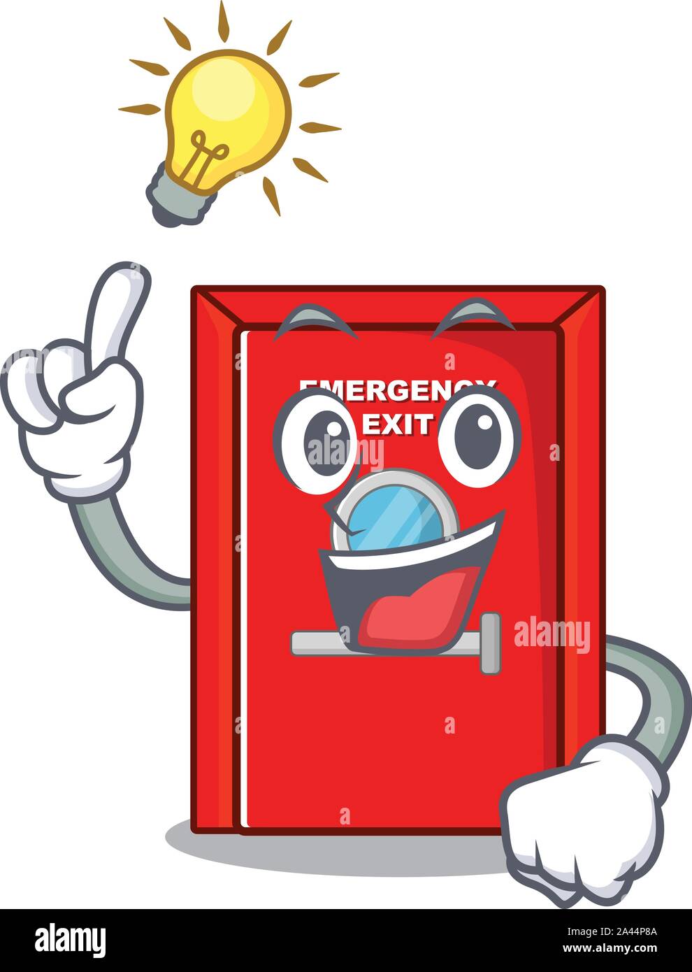 Have an idea emergency exit door with cartoon shape Stock Vector Image ...