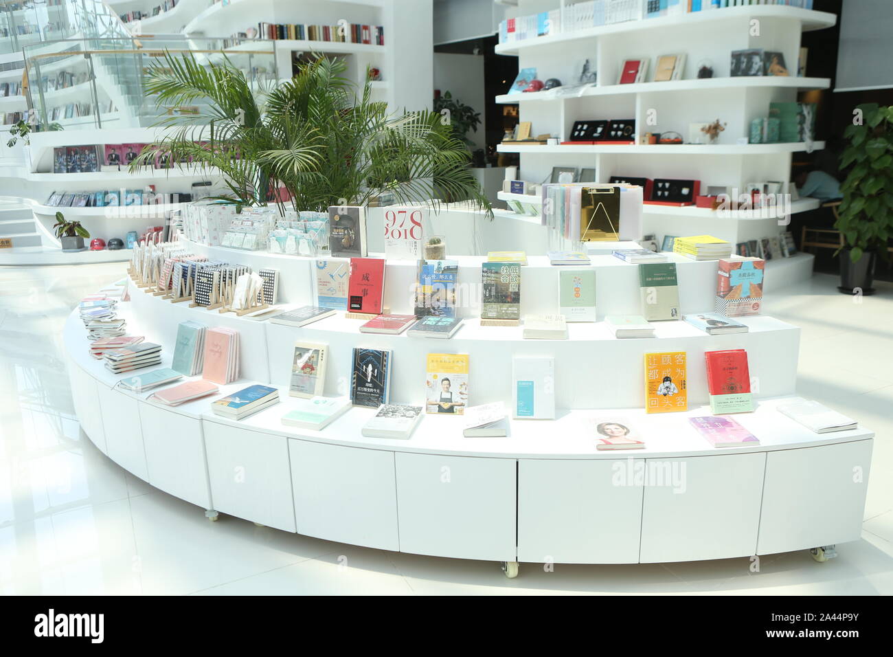 Books and decorations within Glass Palace Art Bookstore in Shanghai ...