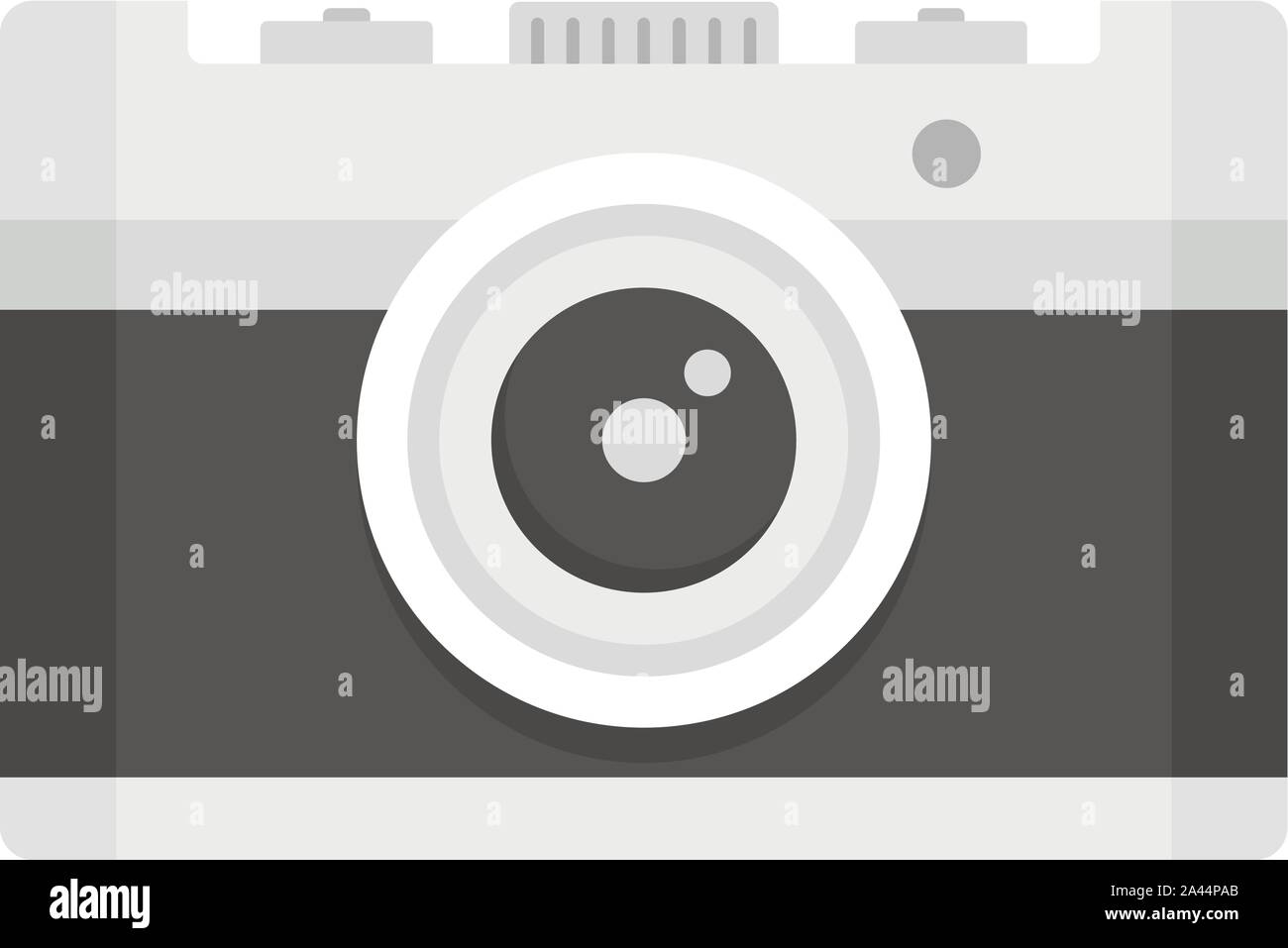 Vintage camera icon. Flat illustration of vintage camera vector icon ...
