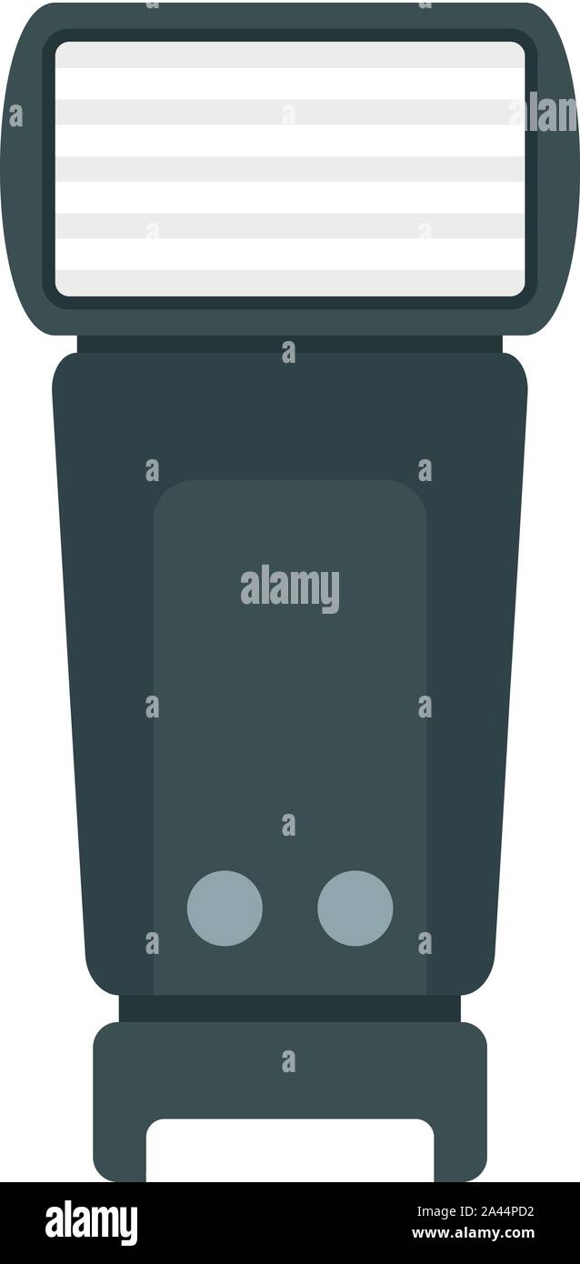Camera flashlight icon. Flat illustration of camera flashlight vector ...