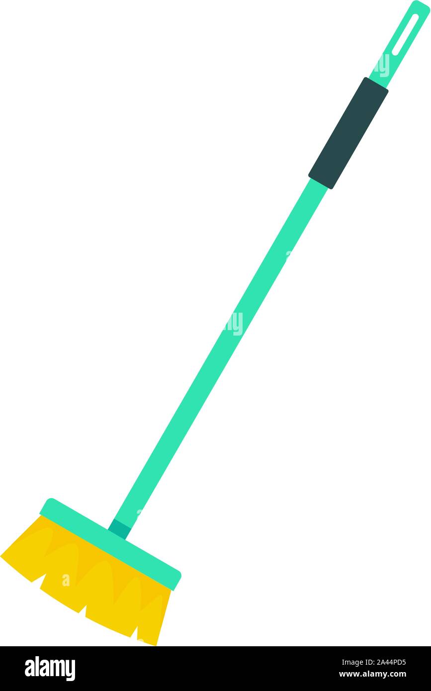 Cleaning mop icon. Flat illustration of cleaning mop vector icon for ...