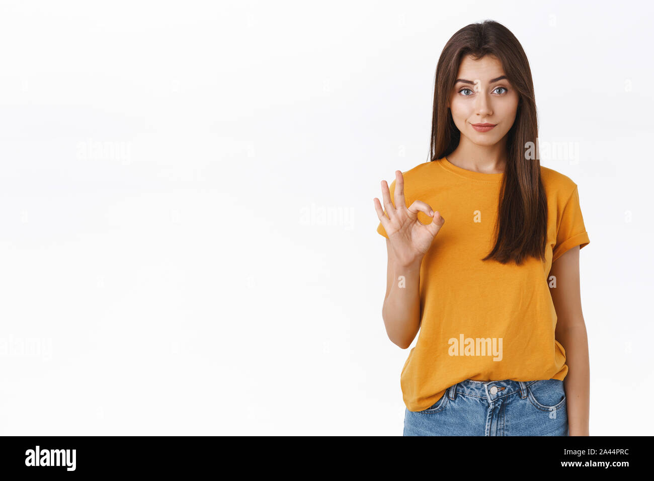 Girl rate normal, not bad movie, showing okay sign and smirk in ...