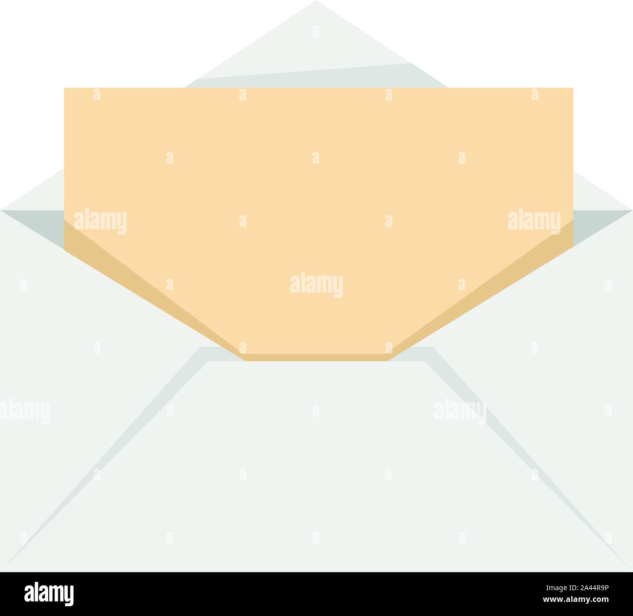 Open envelope icon. Flat illustration of open envelope vector icon for ...