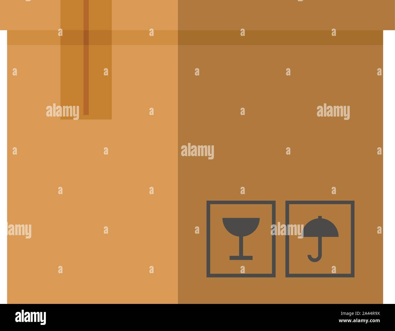 Delivery box icon. Flat illustration of delivery box vector icon for ...