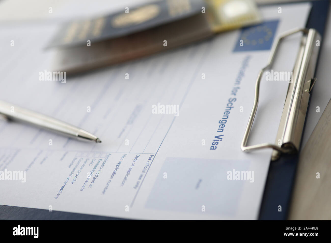 Important documents for visa Stock Photo - Alamy