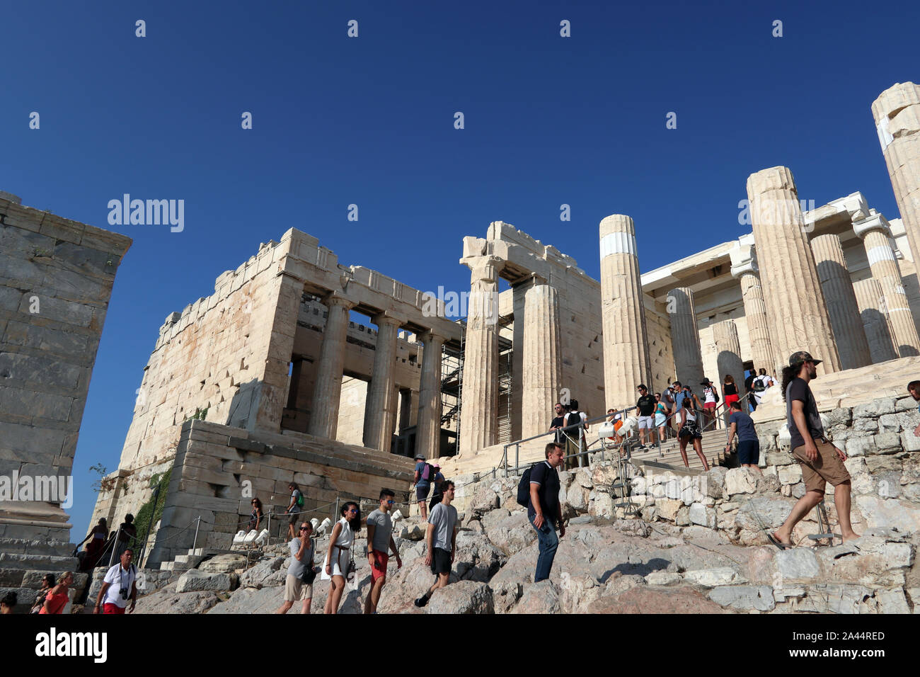 Tourists parthenon hi-res stock photography and images - Alamy