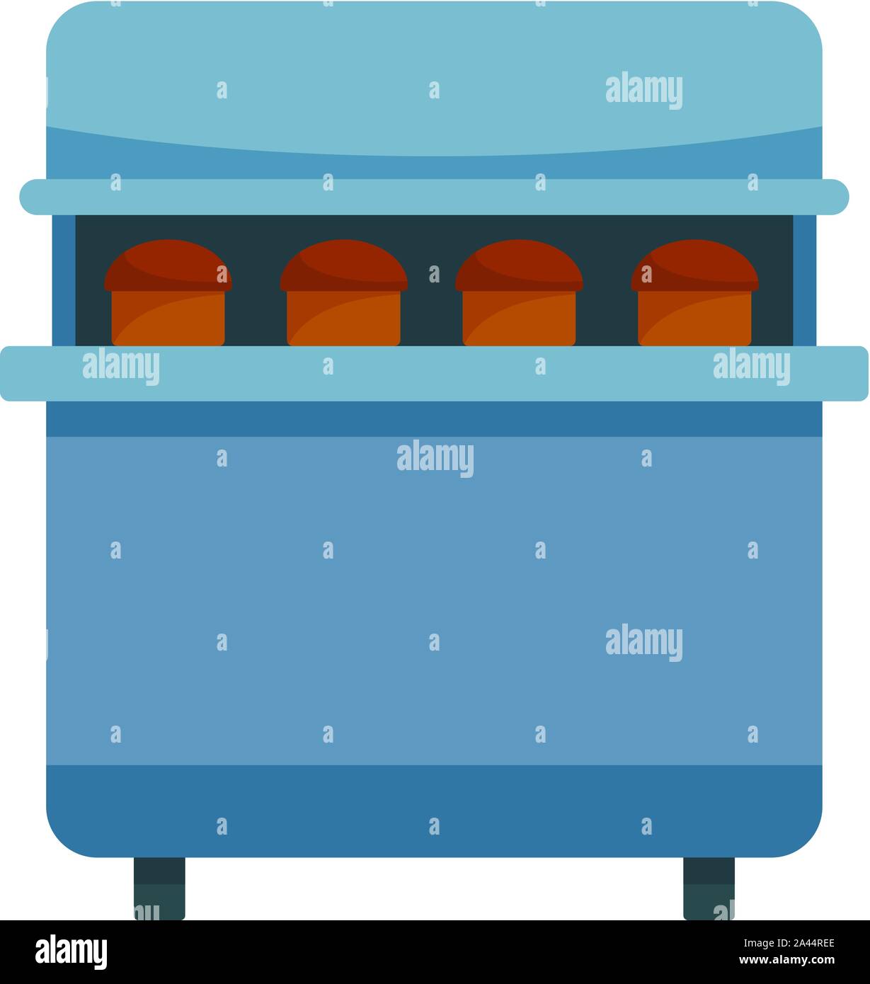 Bakery factory icon. Flat illustration of bakery factory vector icon ...