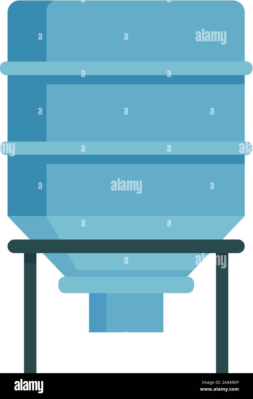 Bread flour tank icon. Flat illustration of bread flour tank vector ...