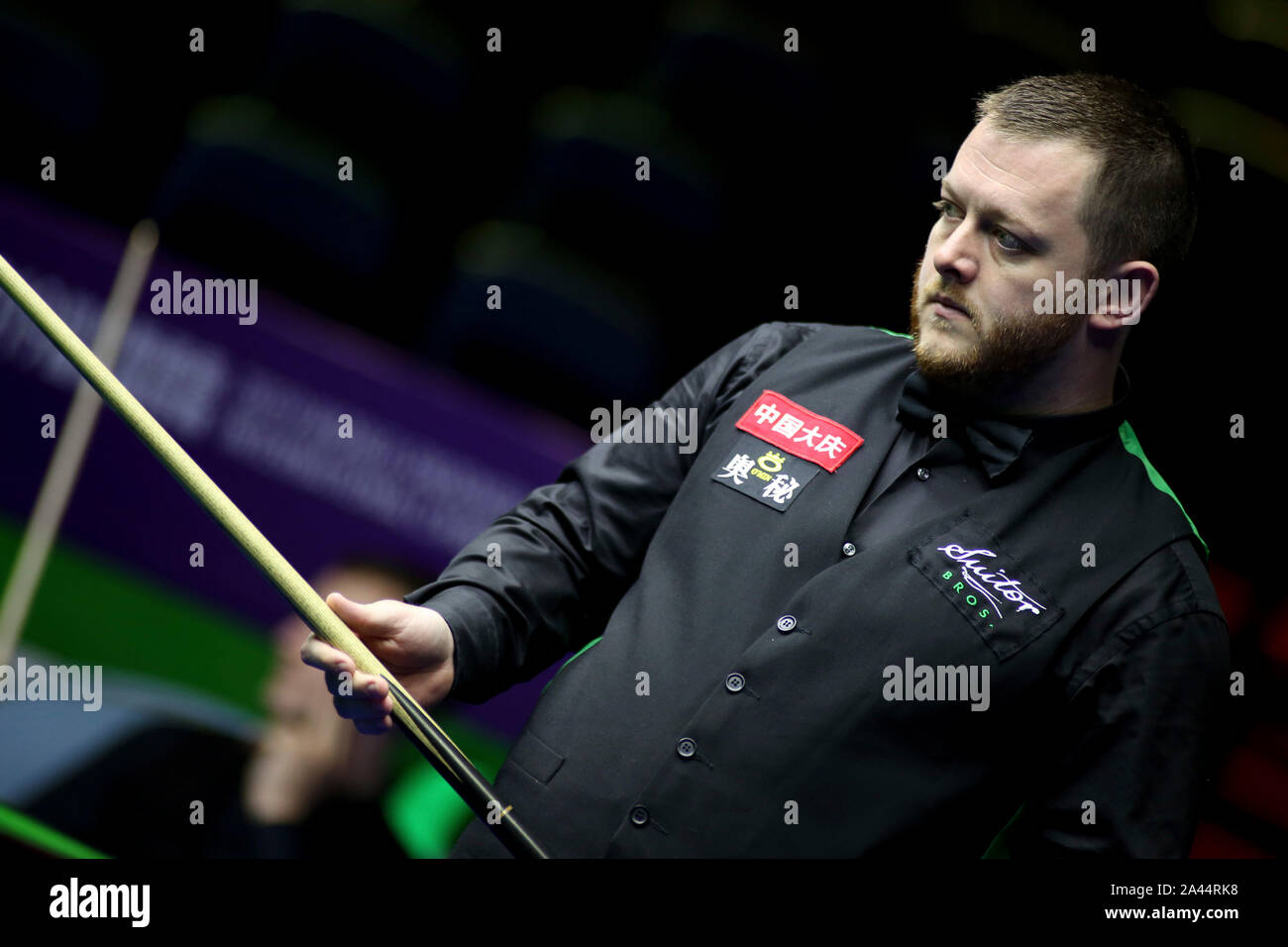Mark Allen of Northern Ireland considers a shot to Sam Craigie of ...