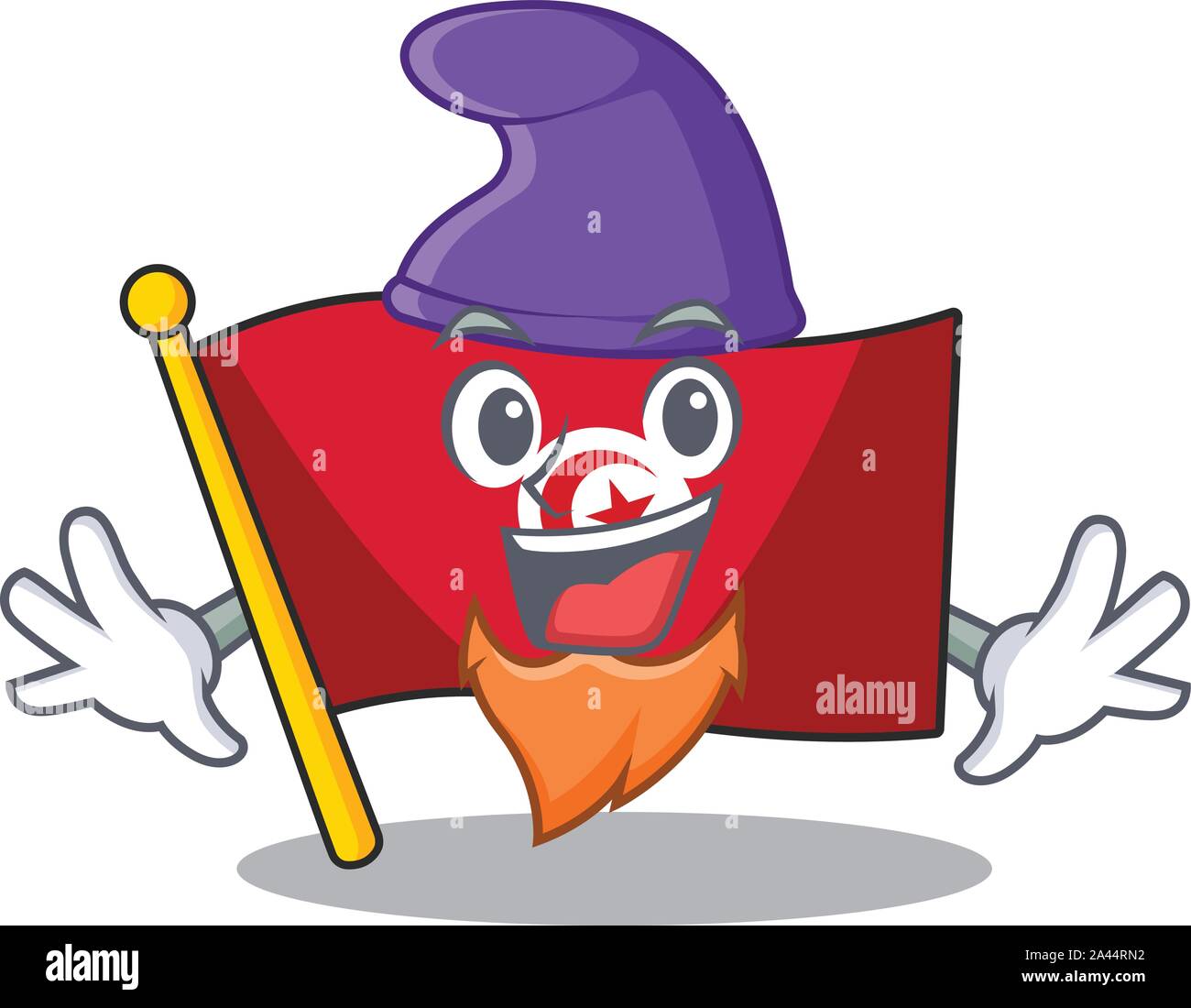 Elf flag tunisia on in the mascot Stock Vector Image & Art - Alamy