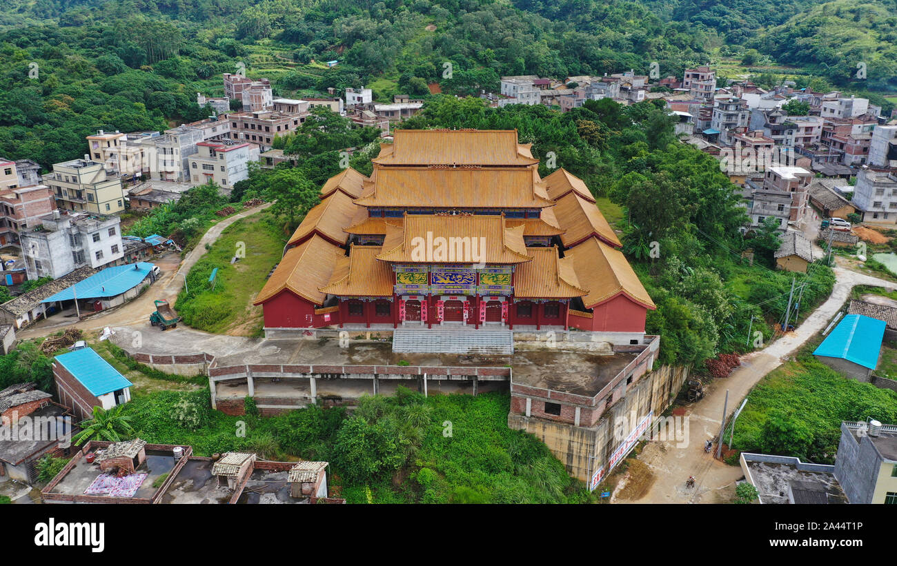 Aerial view of a replica of "Forbidden City", which is the ancestral ...