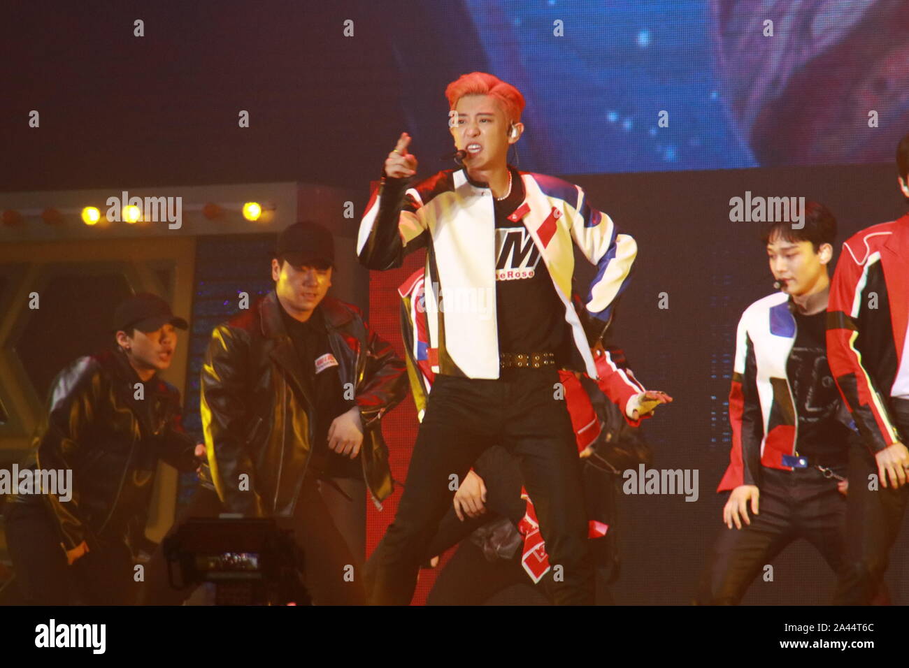 Members of South Korean-Chinese boy group EXO, perform during the "EXO ...
