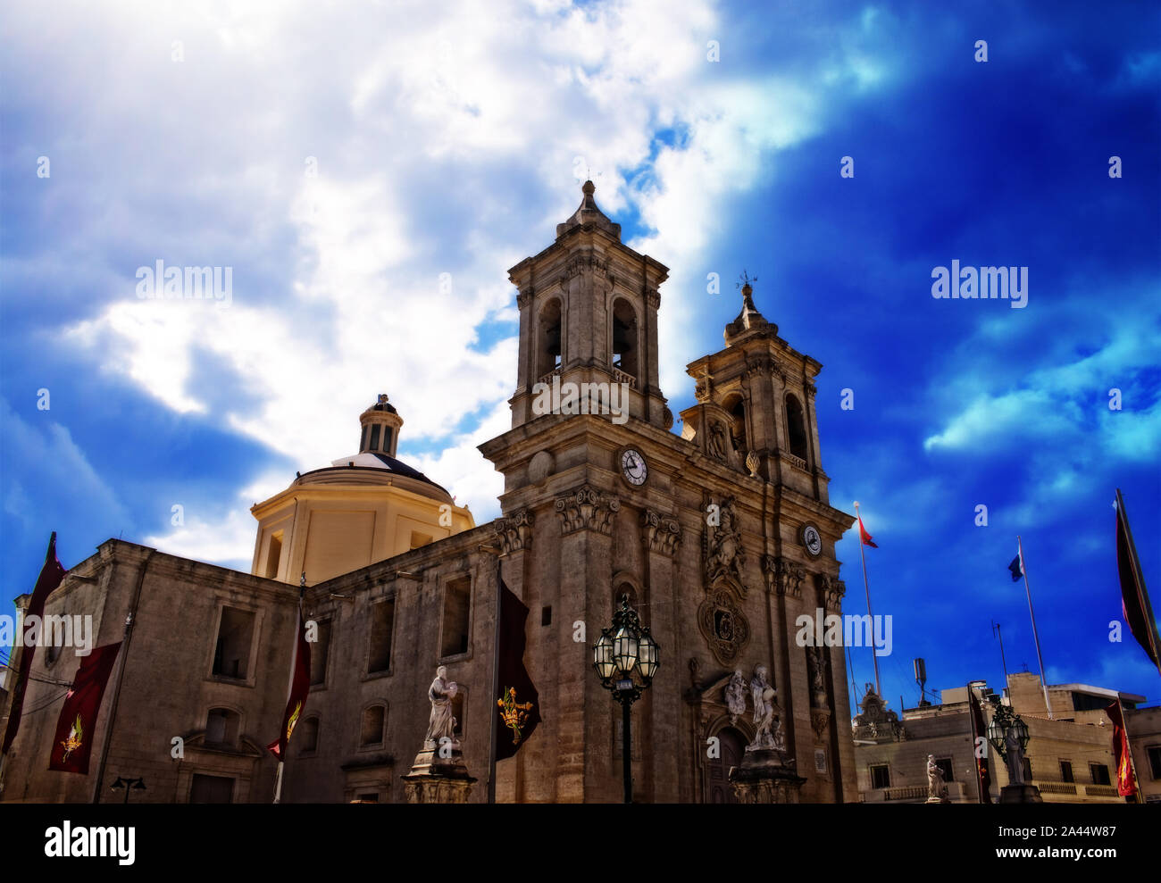 The Gharghur Parish Church in Malta Stock Photo - Alamy