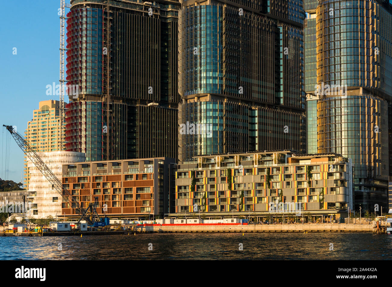 Sydney, Australia - Mar 26, 2016: Construction process of Barangaroo ...