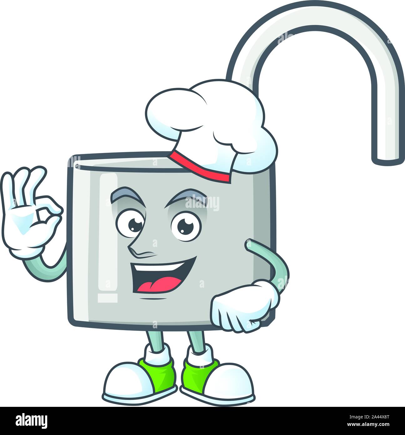 Chef unlock key icon in the character Stock Vector Image & Art - Alamy