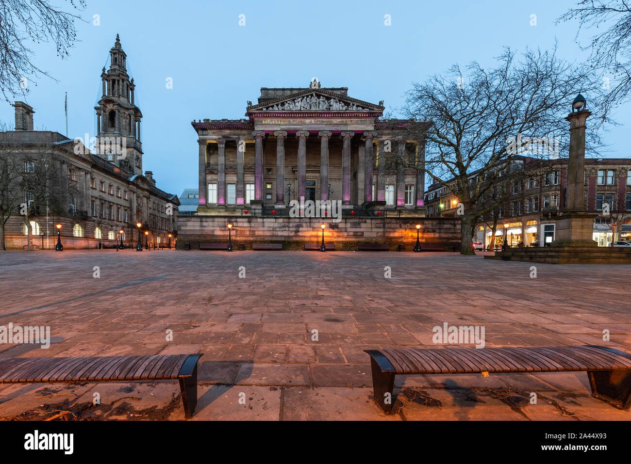 Harris Museum at Preston town centre at market square, England Stock ...