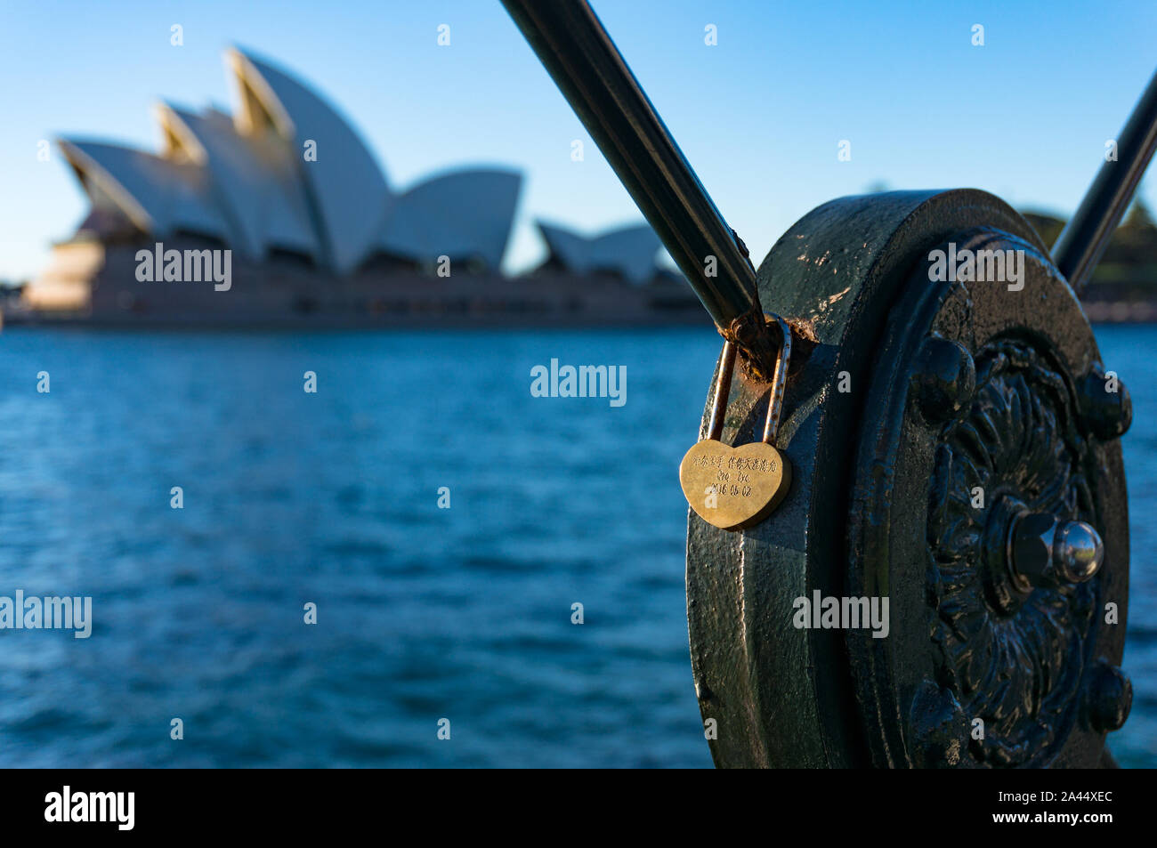 Sydney, Australia - Jul 23, 2016: Sydney Opera House and heart-shaped ...