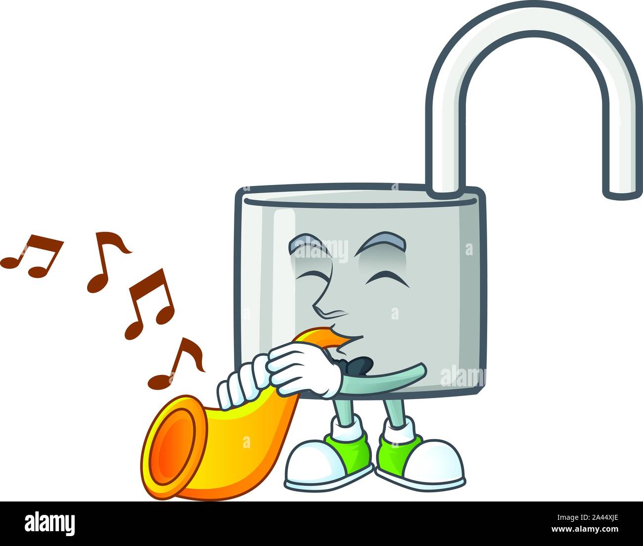 Trumpet silver Stock Vector Images - Alamy